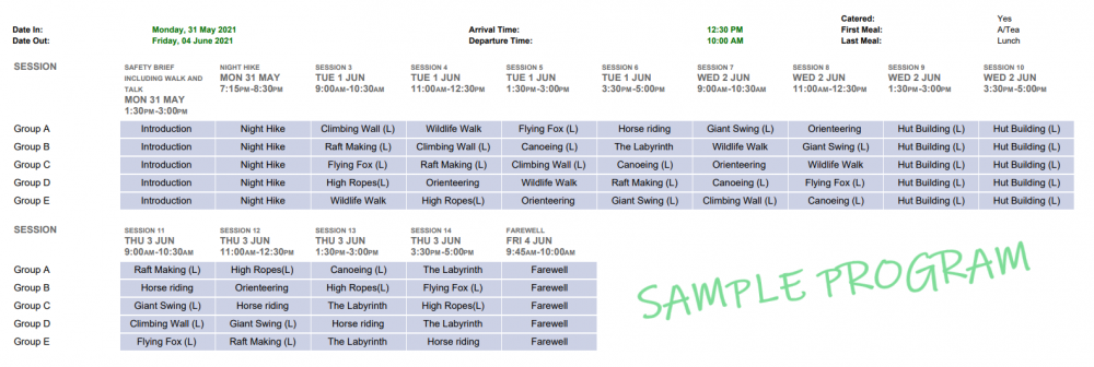 School Camps | Coonawarra Resort